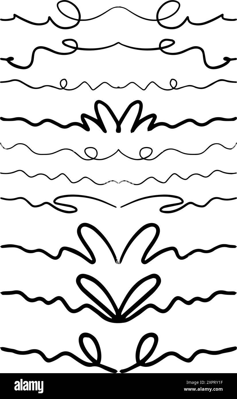 Curly divider hi-res stock photography and images - Alamy