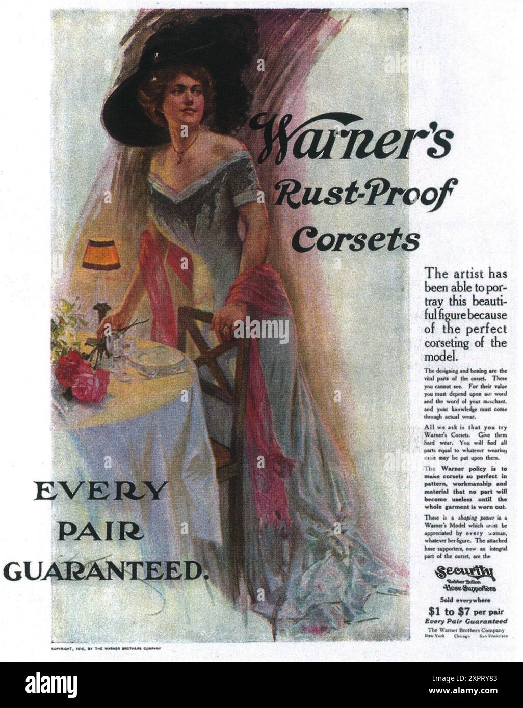 Old corset advert hi-res stock photography and images - Alamy