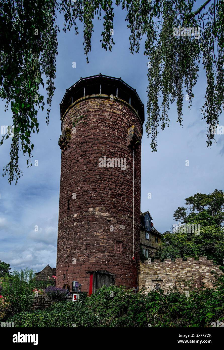 Trendelburg, Rapunzel Tower, Kassel District, Hesse, Germany Stock ...