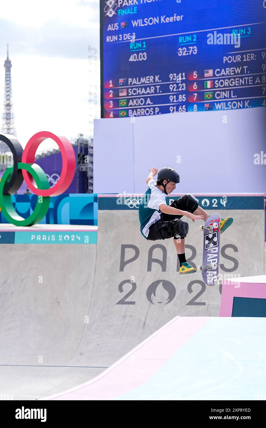 Paris, France. 07th Aug, 2024. PARIS, FRANCE - AUGUST 7: Wilson Keefer ...