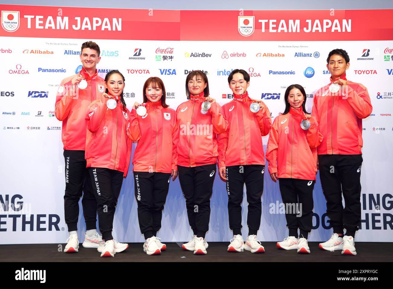 Paris, France. 7th Aug, 2024. (L-R) Takeru Komatsubara, Misato ...