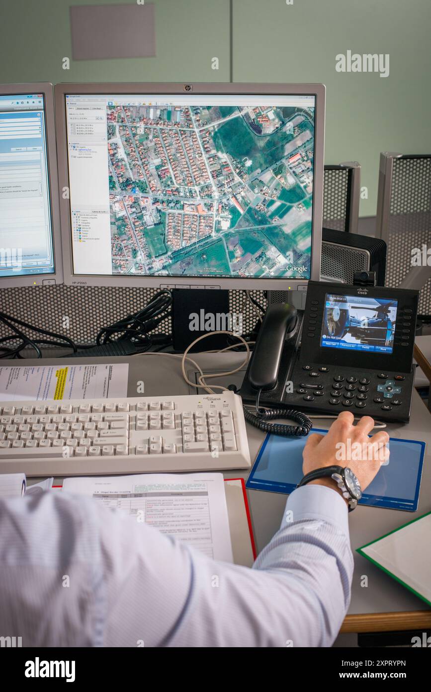 The Frontex situation centre in Warsaw coordinates the surveillance and ...
