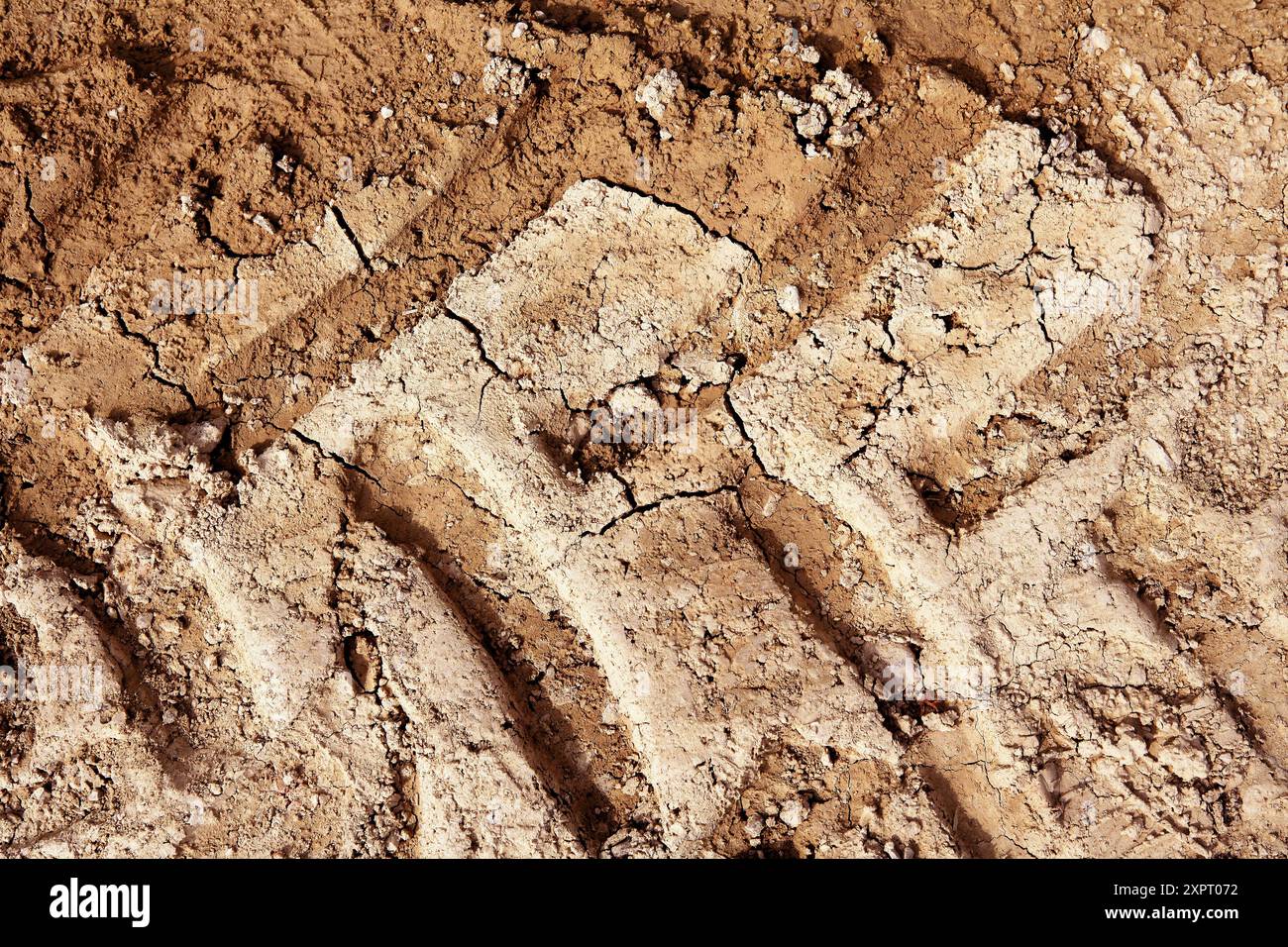 Industrial vehicle tyre footprint Stock Photo - Alamy
