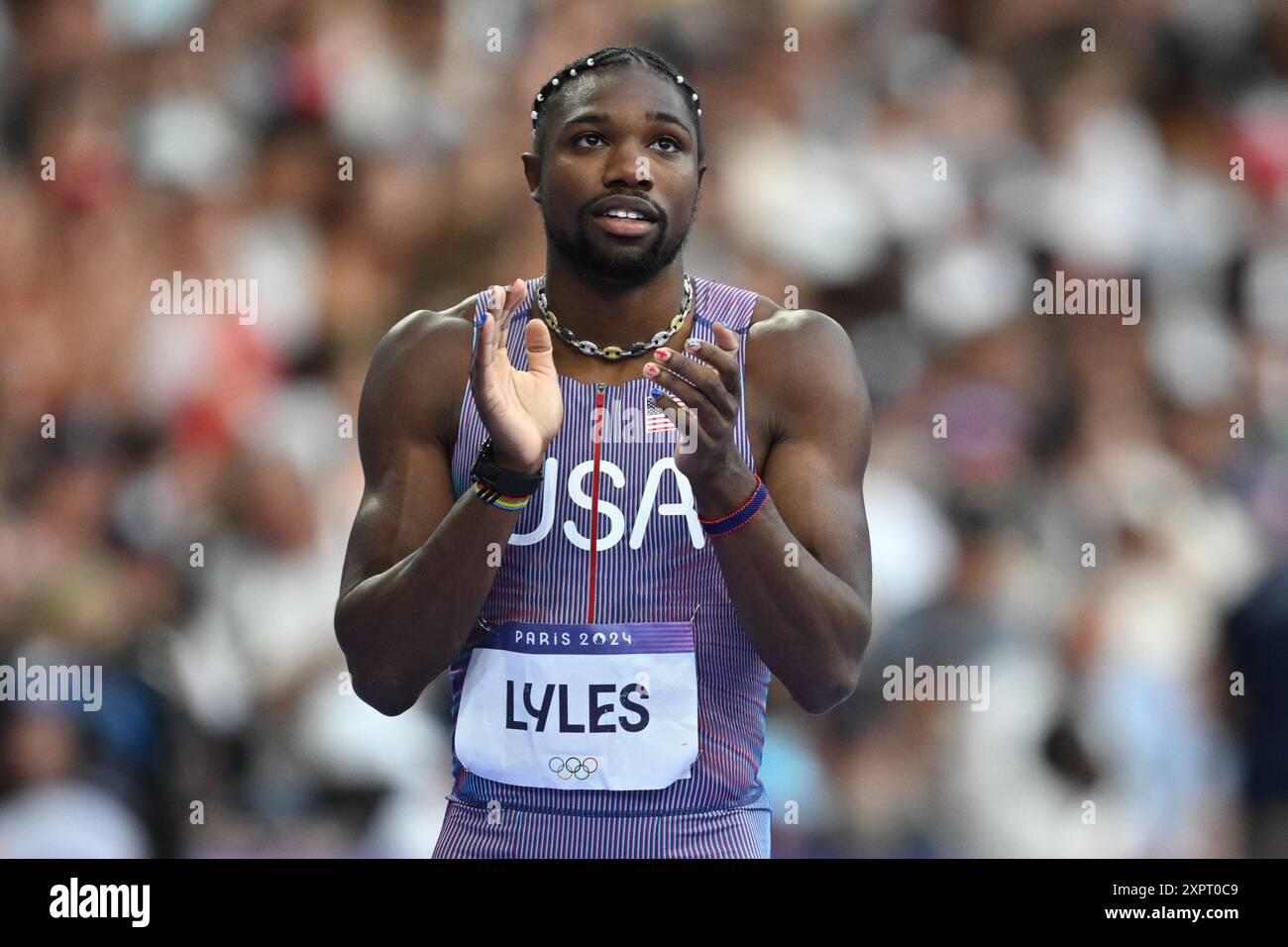 Noah lyles paris olympics hi-res stock photography and images - Alamy