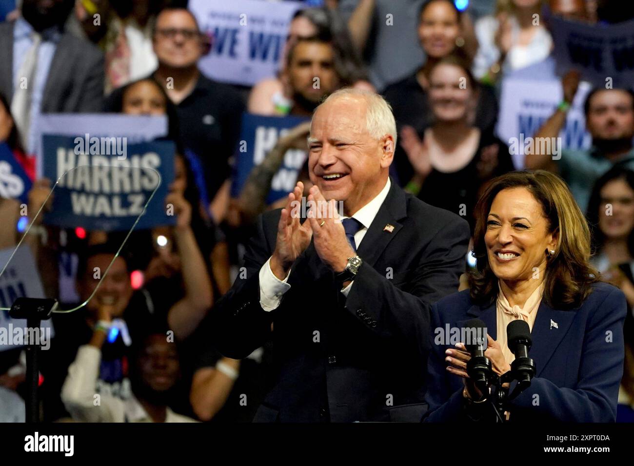 Pa. 06th Aug, 2024. Tim Walz, Kamala Harris at a public appearance for ...