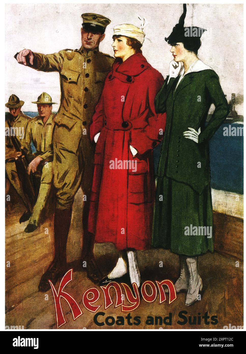 1918 WW1 Kenyon coats and suits ad Stock Photo - Alamy