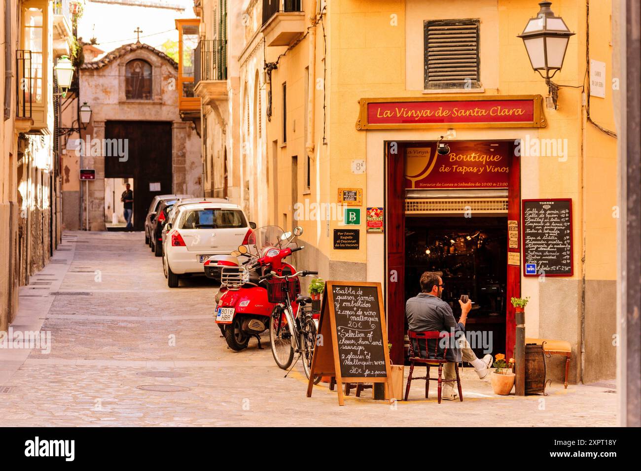 Street and Convent of Santa Clara de Palma, XIII Century, Mallorca ...