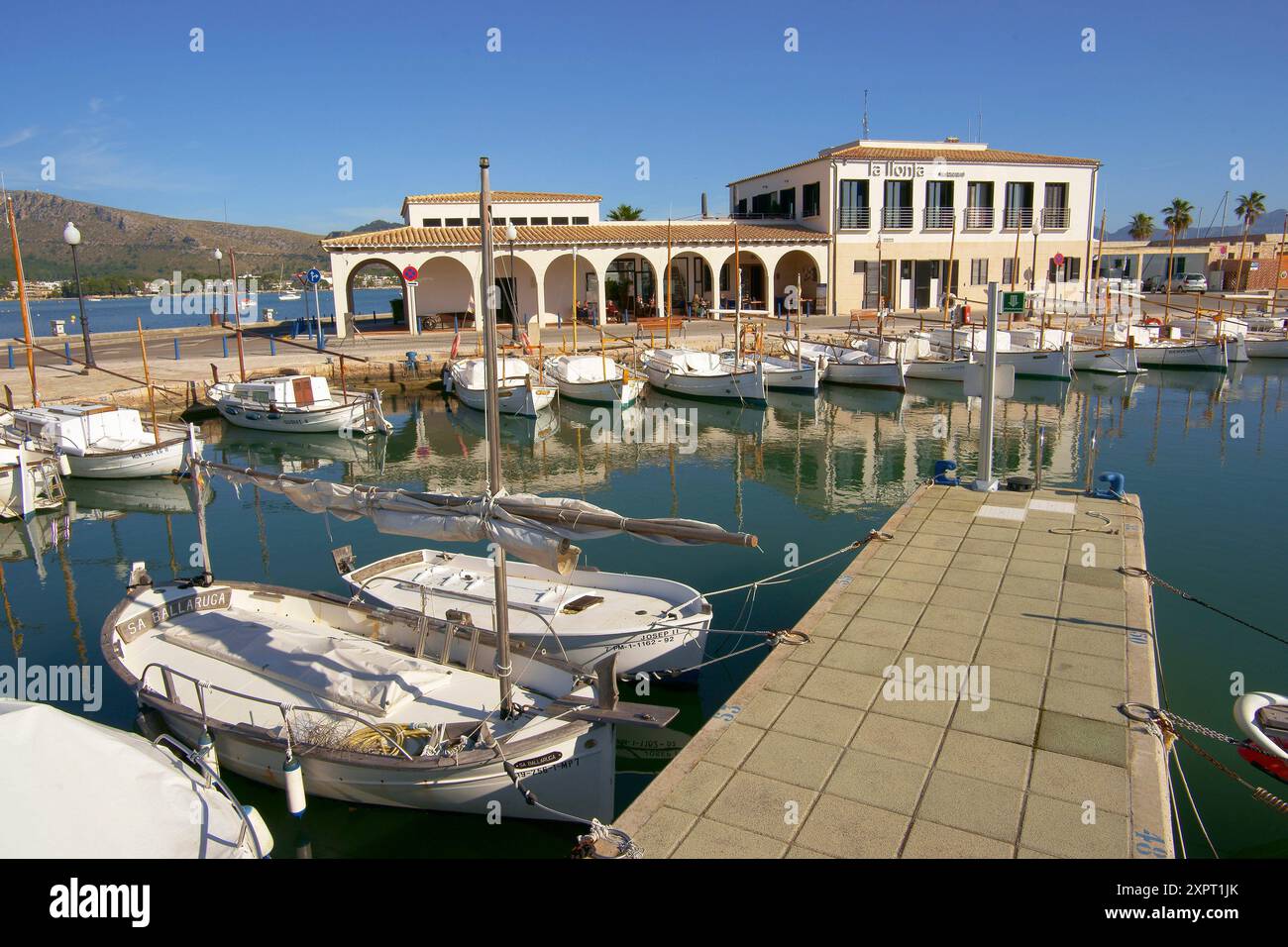Port de Pollensa Mallorca Balearic islands Spain Nord Stock Photo - Alamy