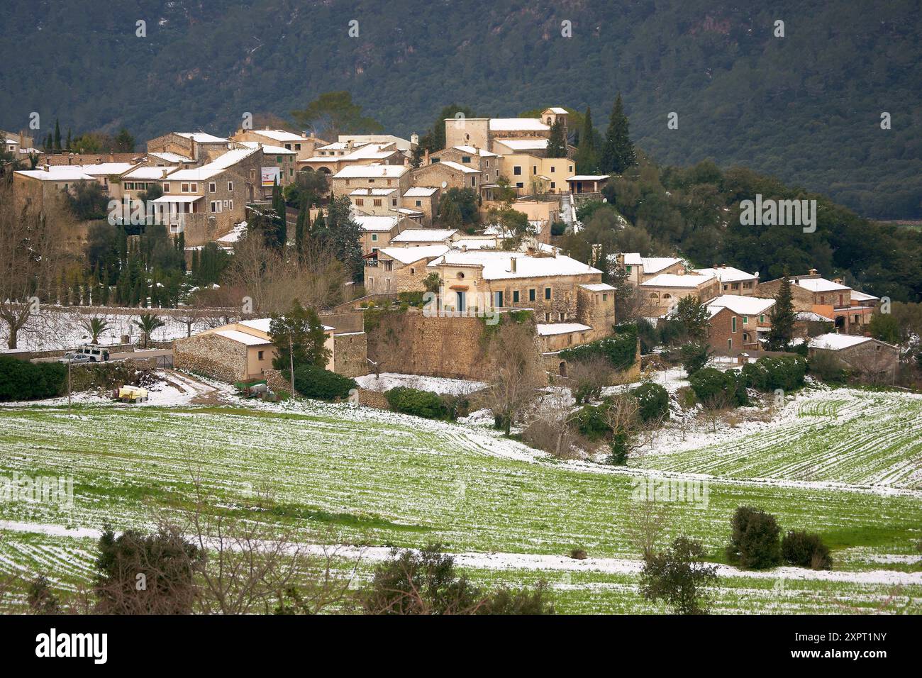 Orient Bunyola Majorca Spain Balearic Islands Stock Photo - Alamy