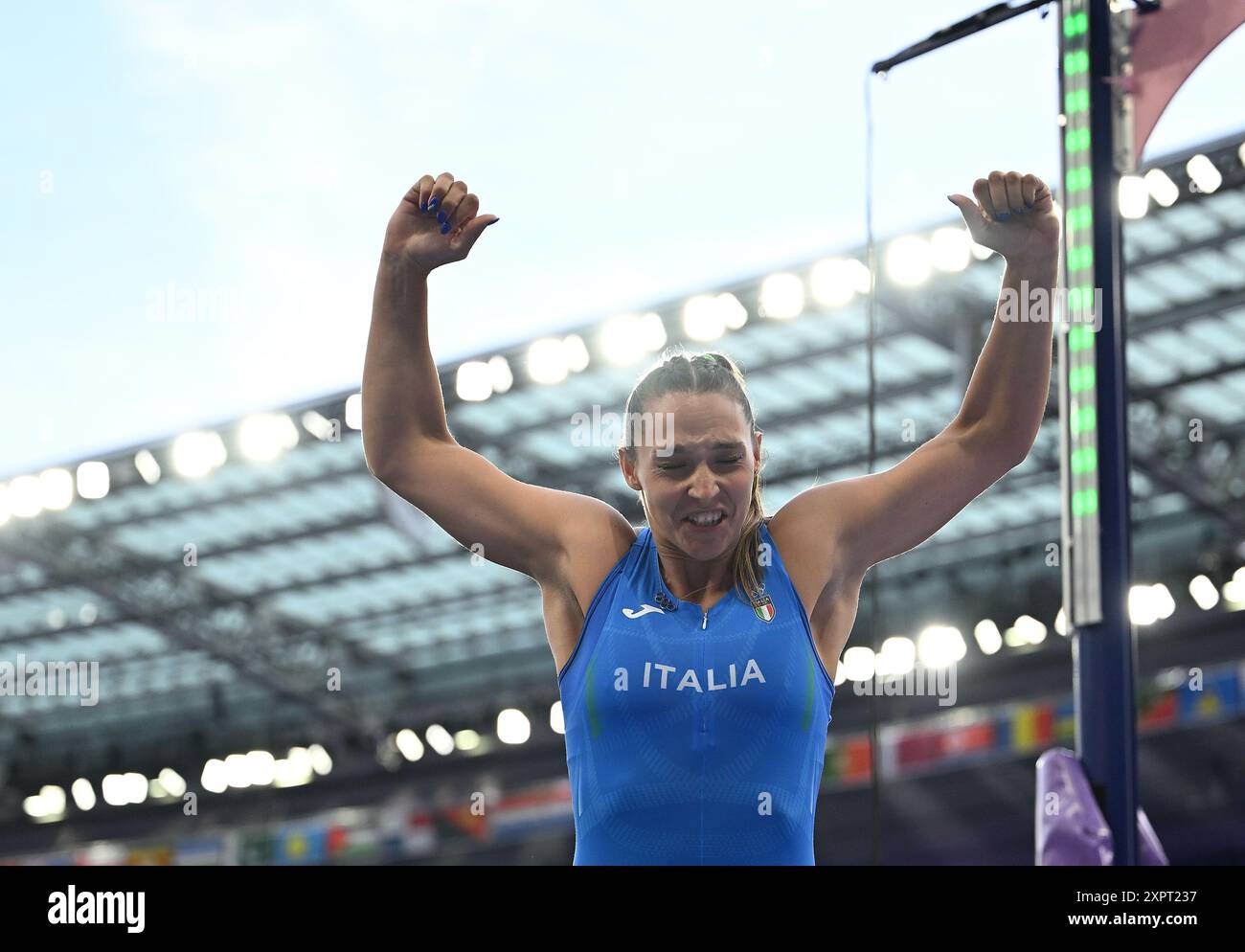 Paris, France. 7th Aug, 2024. Elisa Molinarolo of Italy reacts during ...
