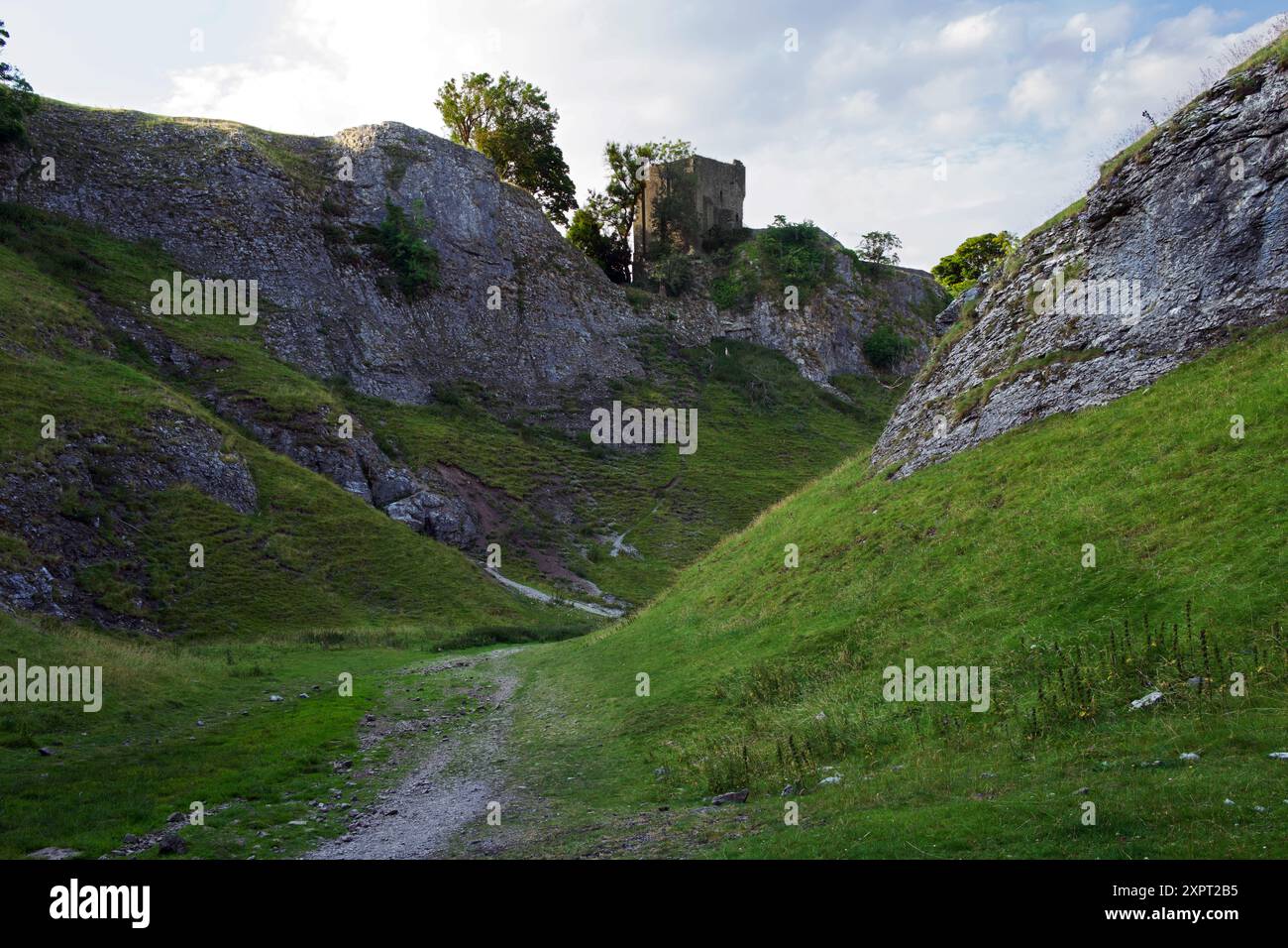Peveril Castle is a ruined 11th-century castle overlooking the village ...