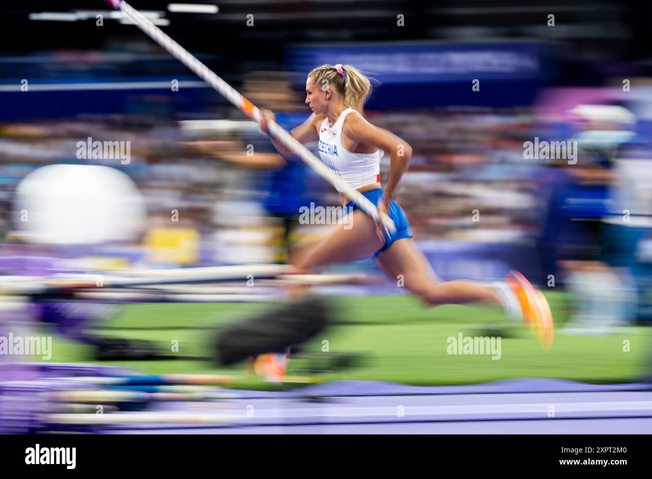 Paris, France. 07th Aug, 2024. Czech Amalie Svabikova competes during ...