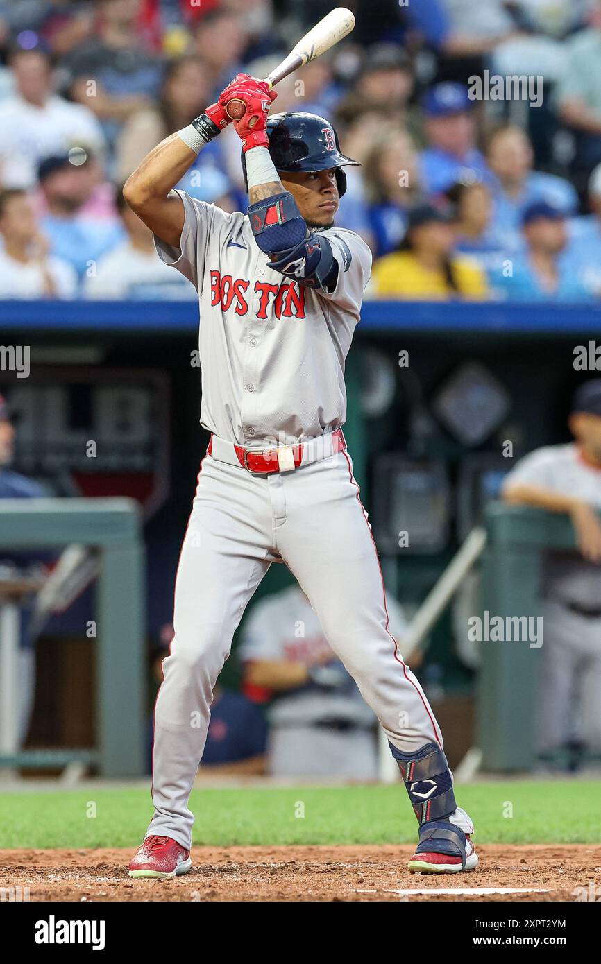 August 6, 2024: Boston Red Sox outfielder Ceddanne Rafaela (43) bats ...
