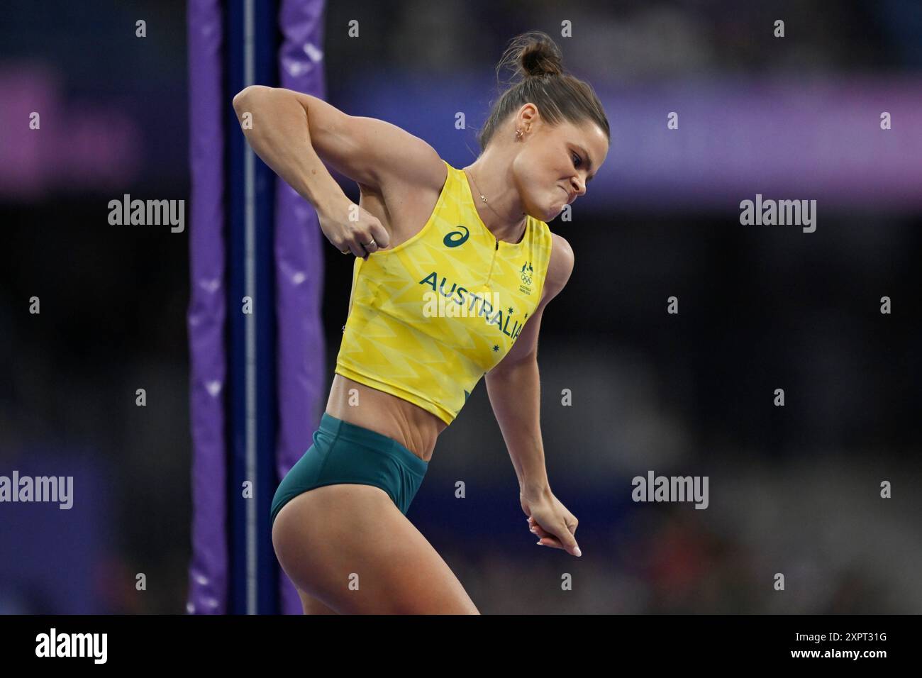 Saint Denis, France. 07th Aug, 2024. Australian pole vaulter Nina ...