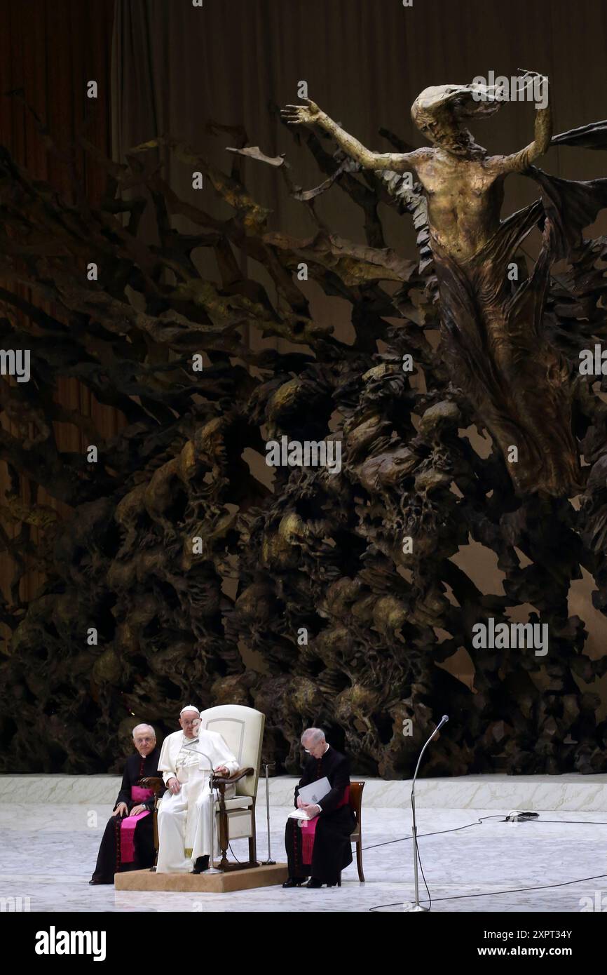 Holy See, Vatican City State. 7th Aug, 2024. POPE FRANCIS during his ...