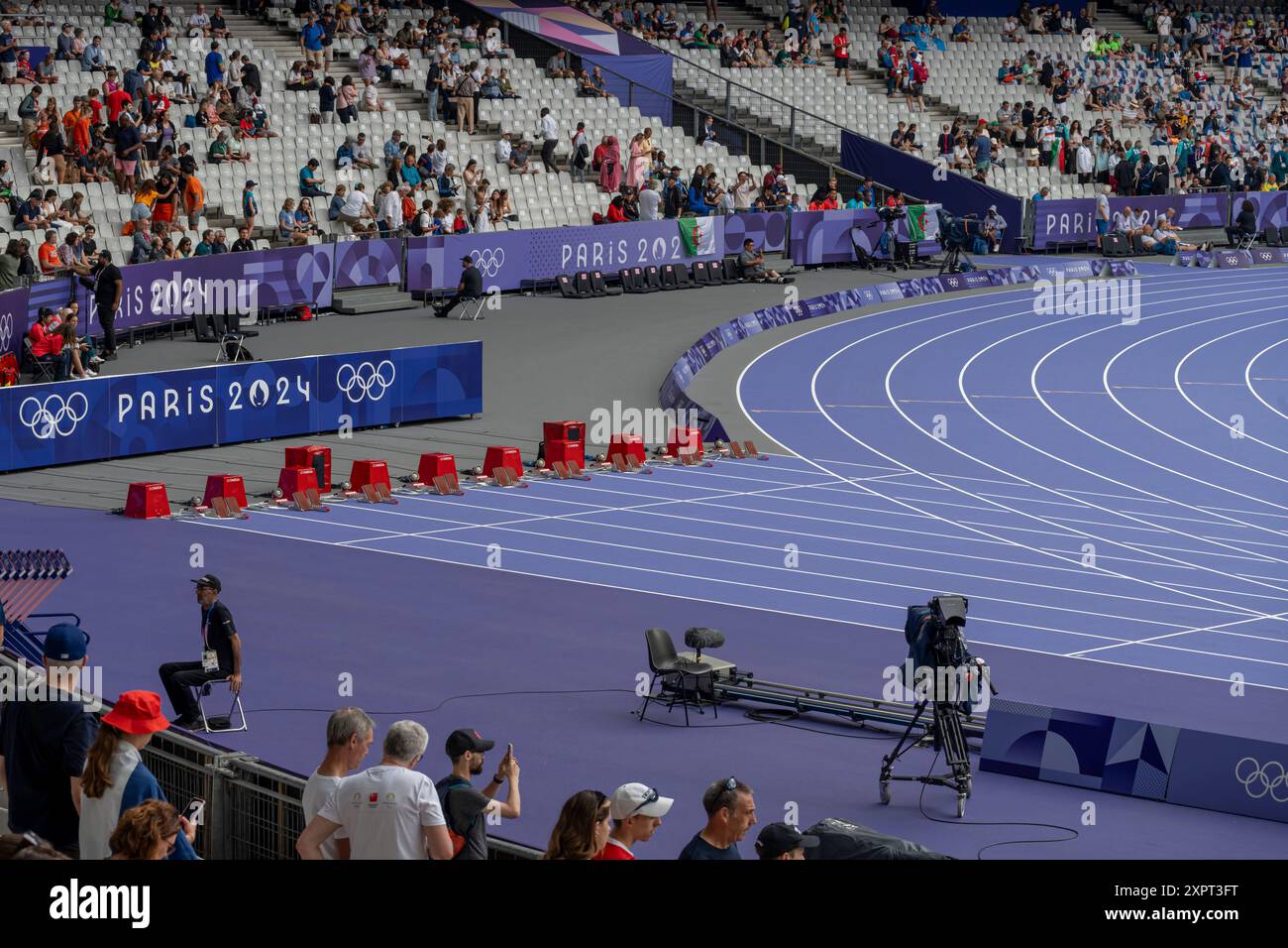 Paris, France - 08 03 2024: Olympic Games Paris 2024. View inside the ...