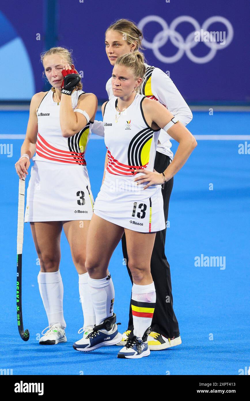 Paris, France. 07th Aug, 2024. Belgium's Justine Rasir and Belgium's ...