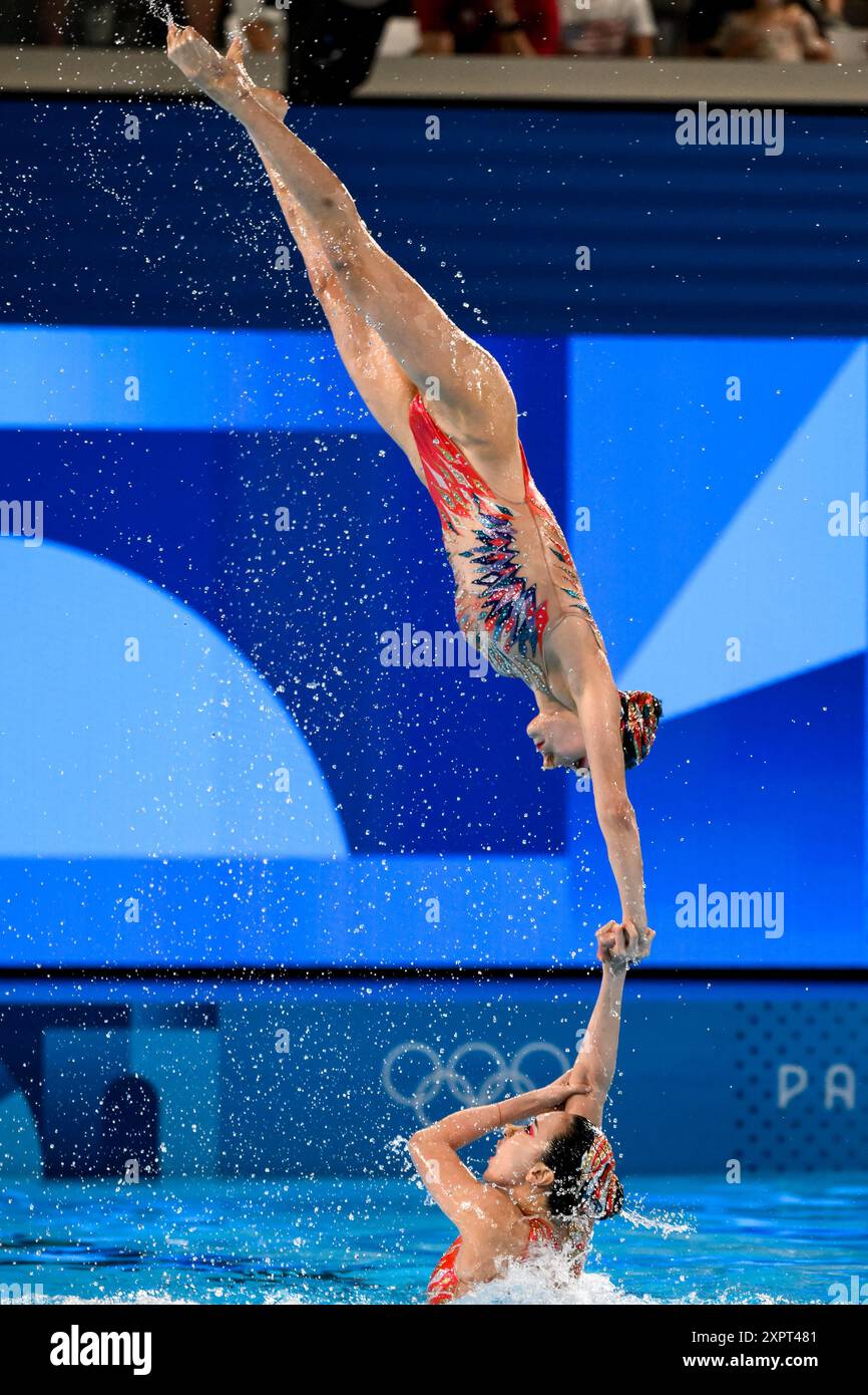 Paris, France. 07th Aug, 2024. Athletes of team China compete in the ...