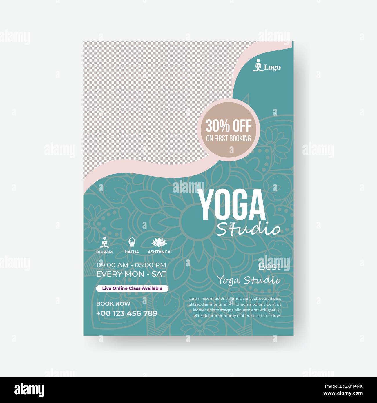 Yoga advert Stock Vector Images - Alamy