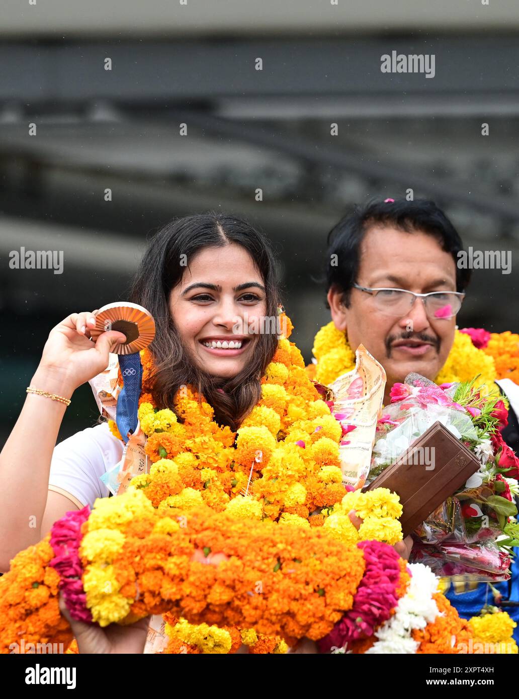 New Delhi, India. 07th Aug, 2024. NEW DELHI, INDIA - AUGUST 7: Double ...