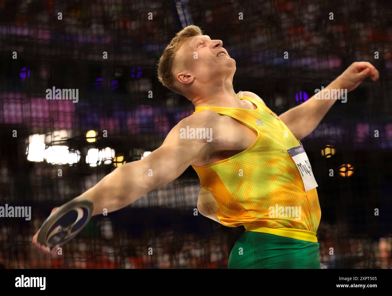 Paris, France. 7th Aug, 2024. Mykolas Alekna of Lithuania competes ...