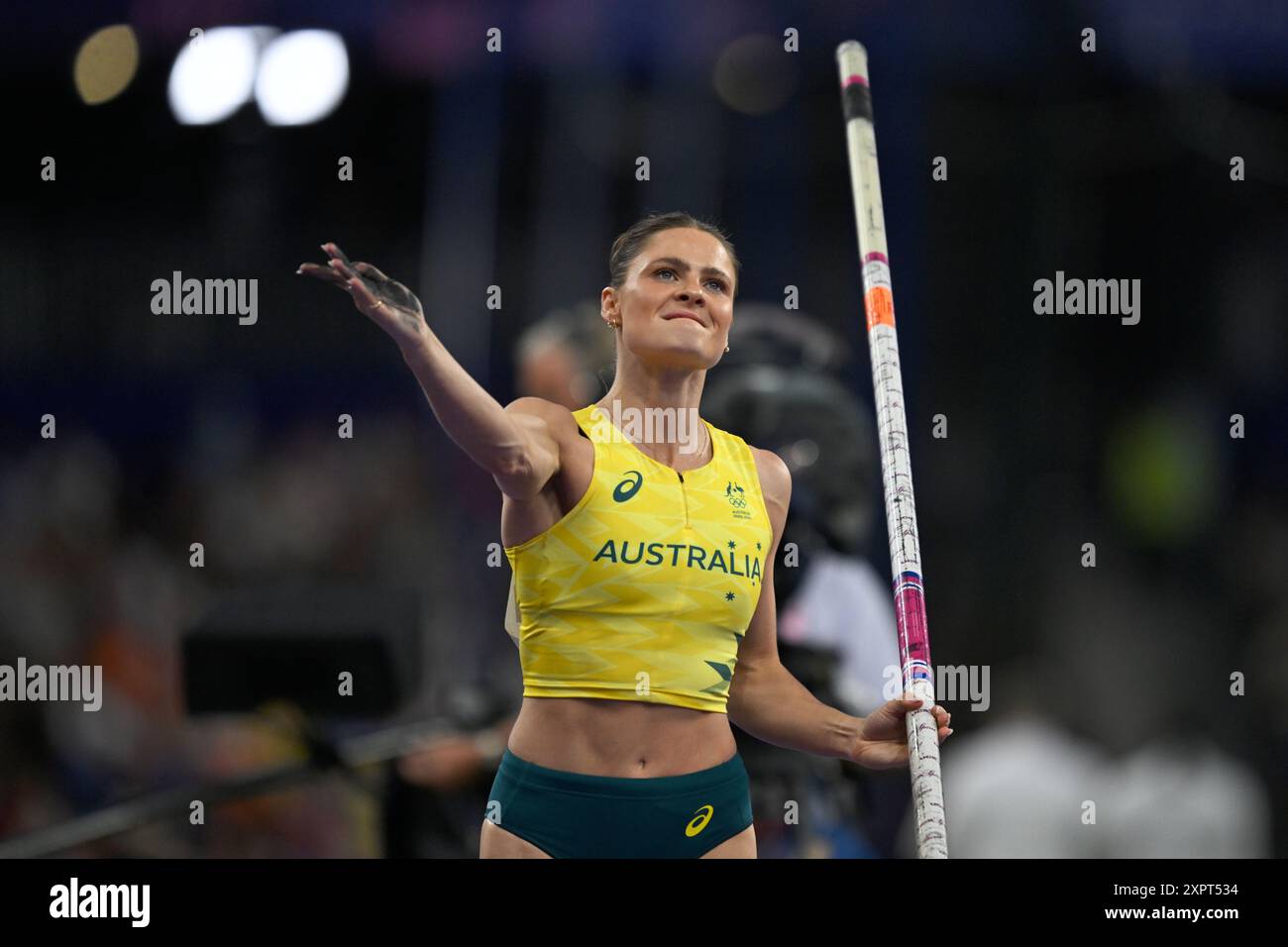 Saint Denis, France. 07th Aug, 2024. Australian pole vaulter Nina ...