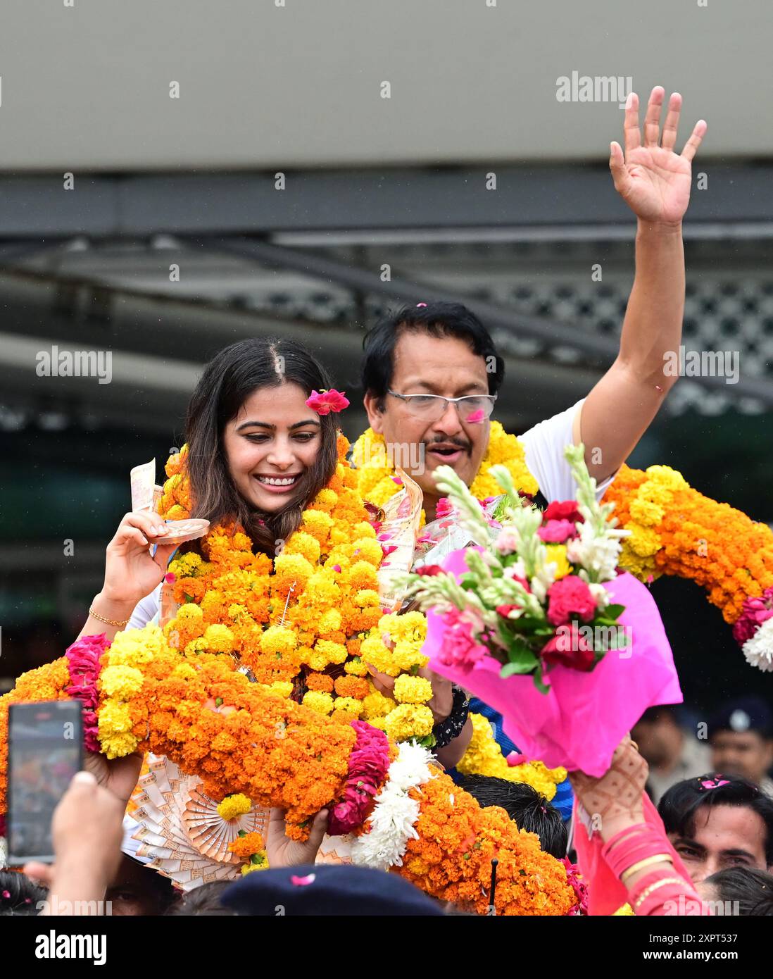 New Delhi, India. 07th Aug, 2024. NEW DELHI, INDIA - AUGUST 7: Double ...