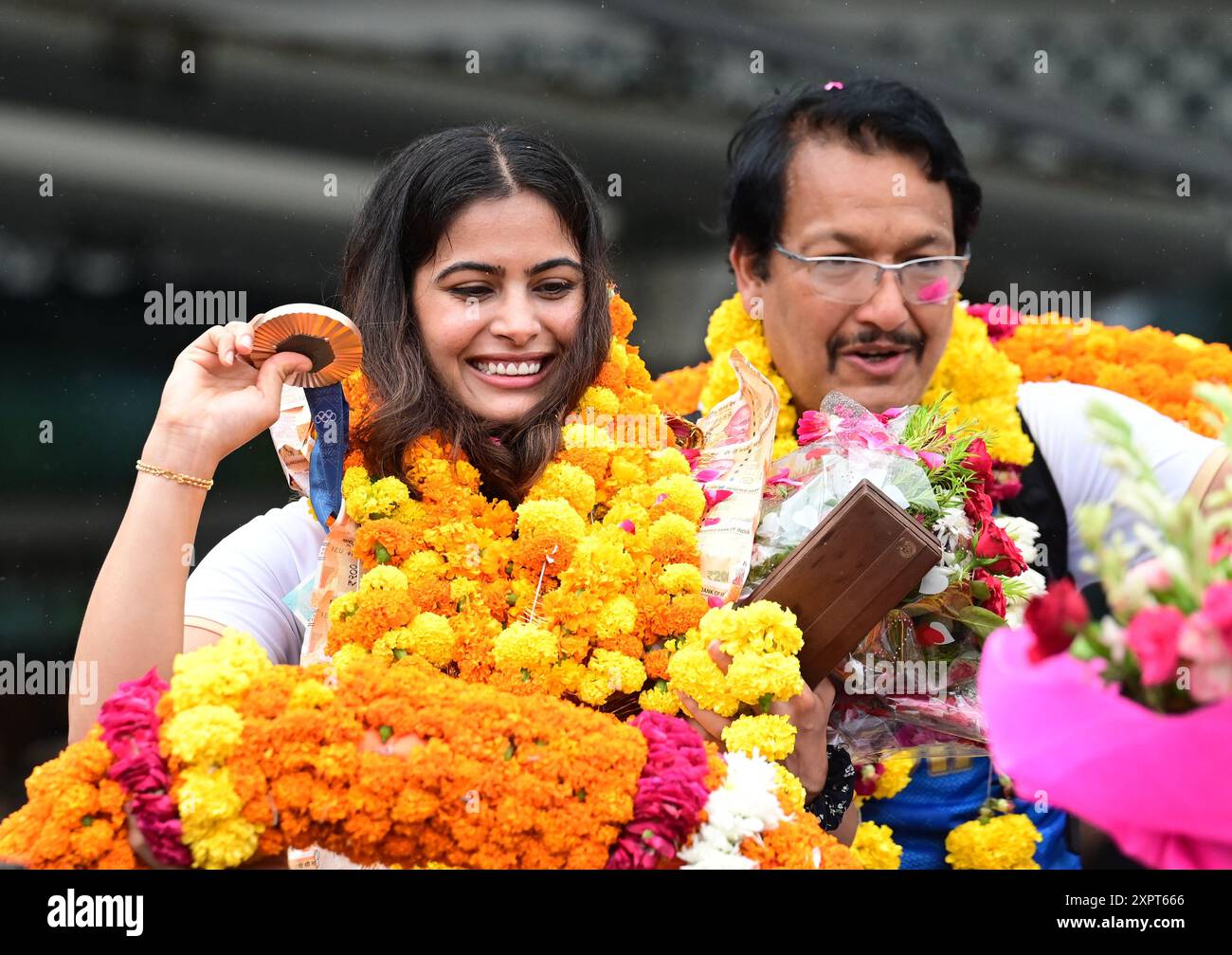 New Delhi, India. 07th Aug, 2024. NEW DELHI, INDIA - AUGUST 7: Double ...