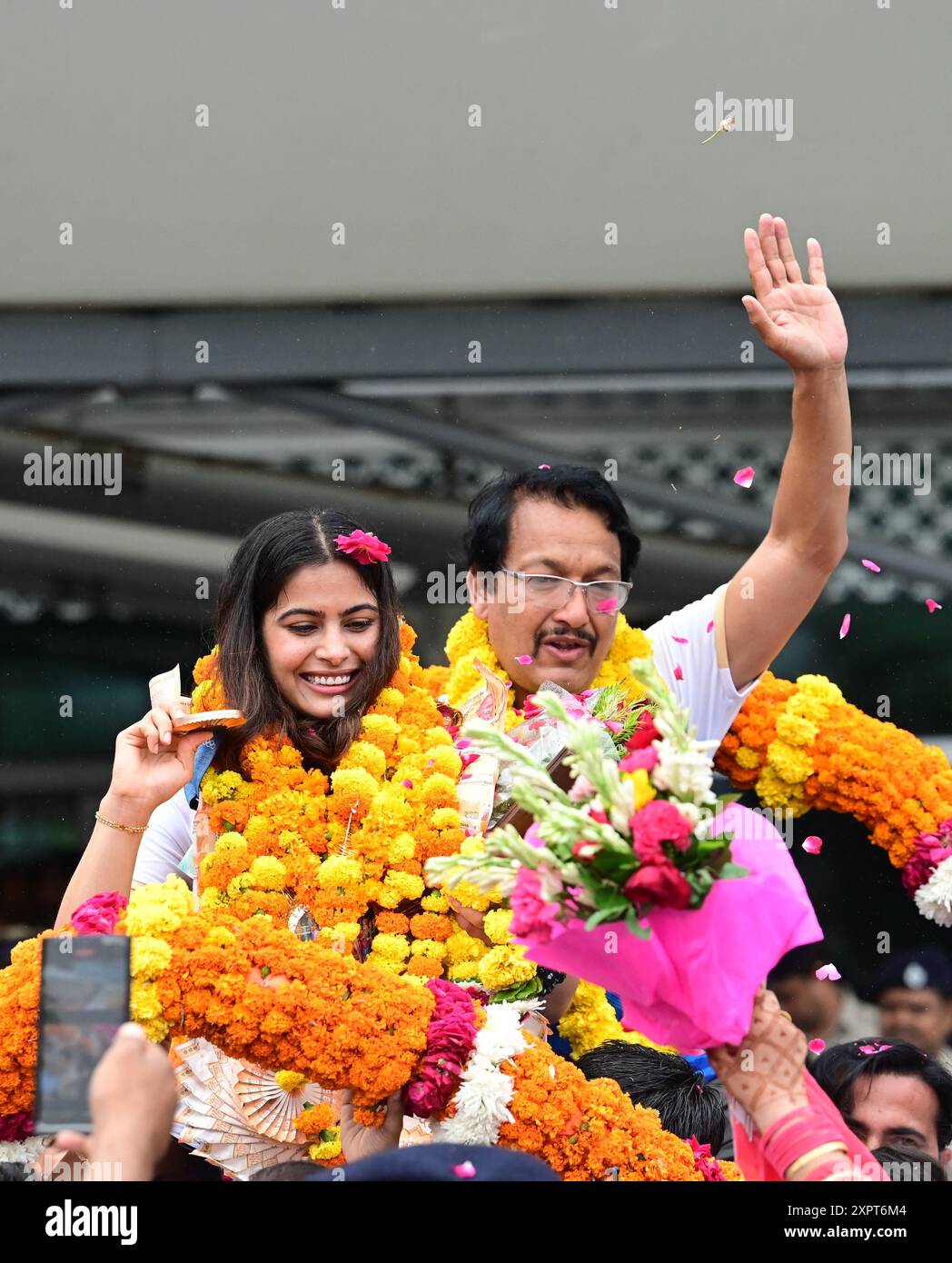 New Delhi, India. 07th Aug, 2024. NEW DELHI, INDIA - AUGUST 7: Double ...