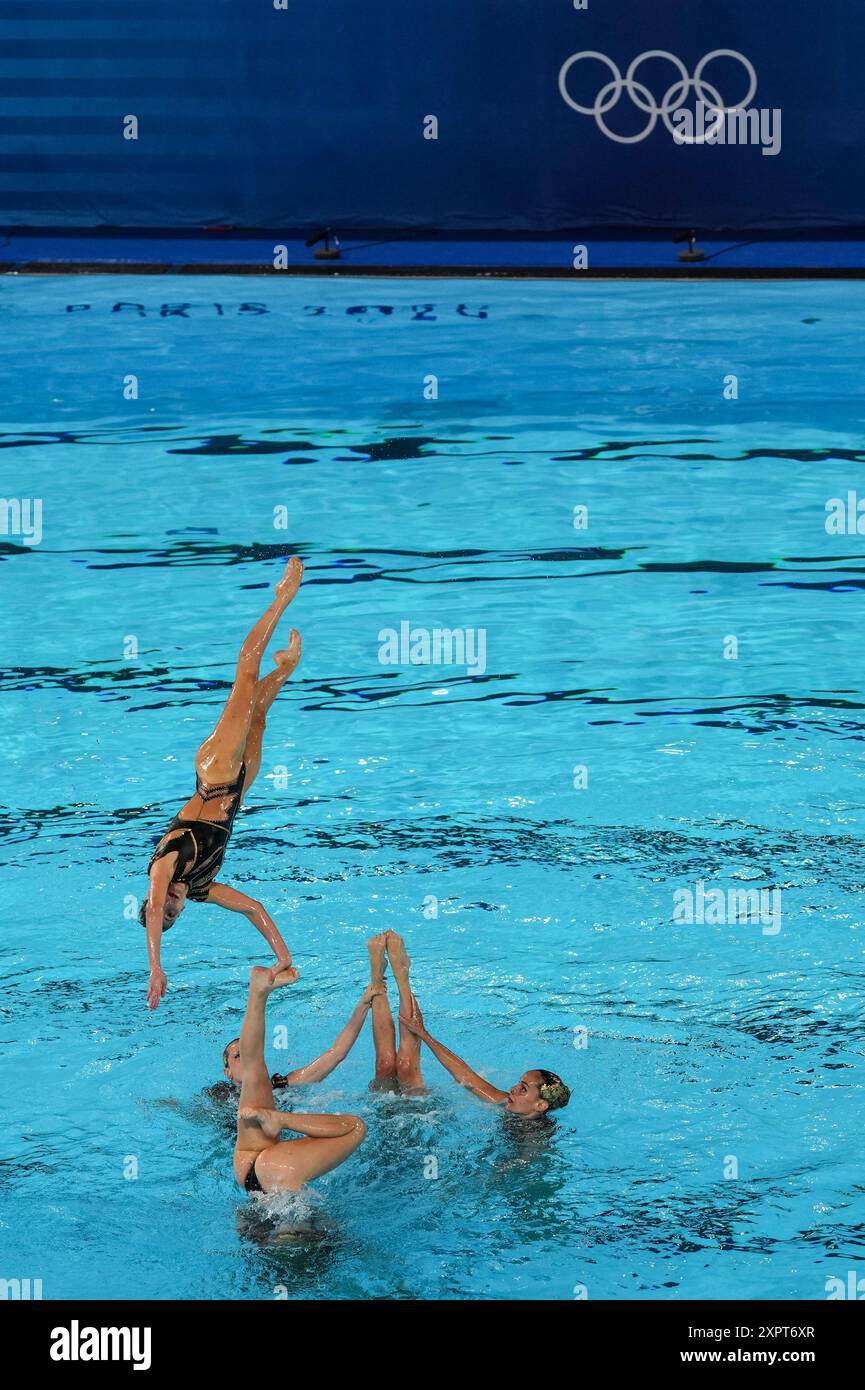 Team of Spain compete during Team Acrobatic Routine of the Artistic ...