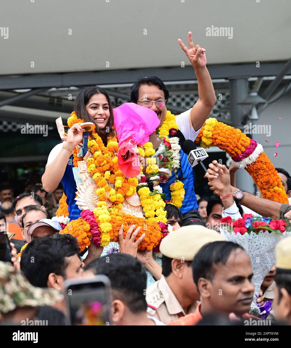 New Delhi, India. 07th Aug, 2024. NEW DELHI, INDIA - AUGUST 7: Double ...
