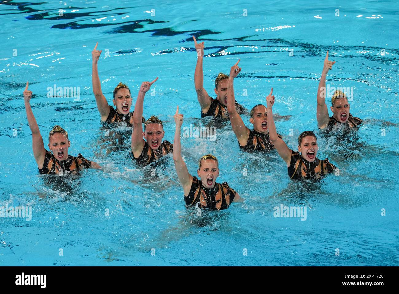 Team of Spain compete during Team Acrobatic Routine of the Artistic ...