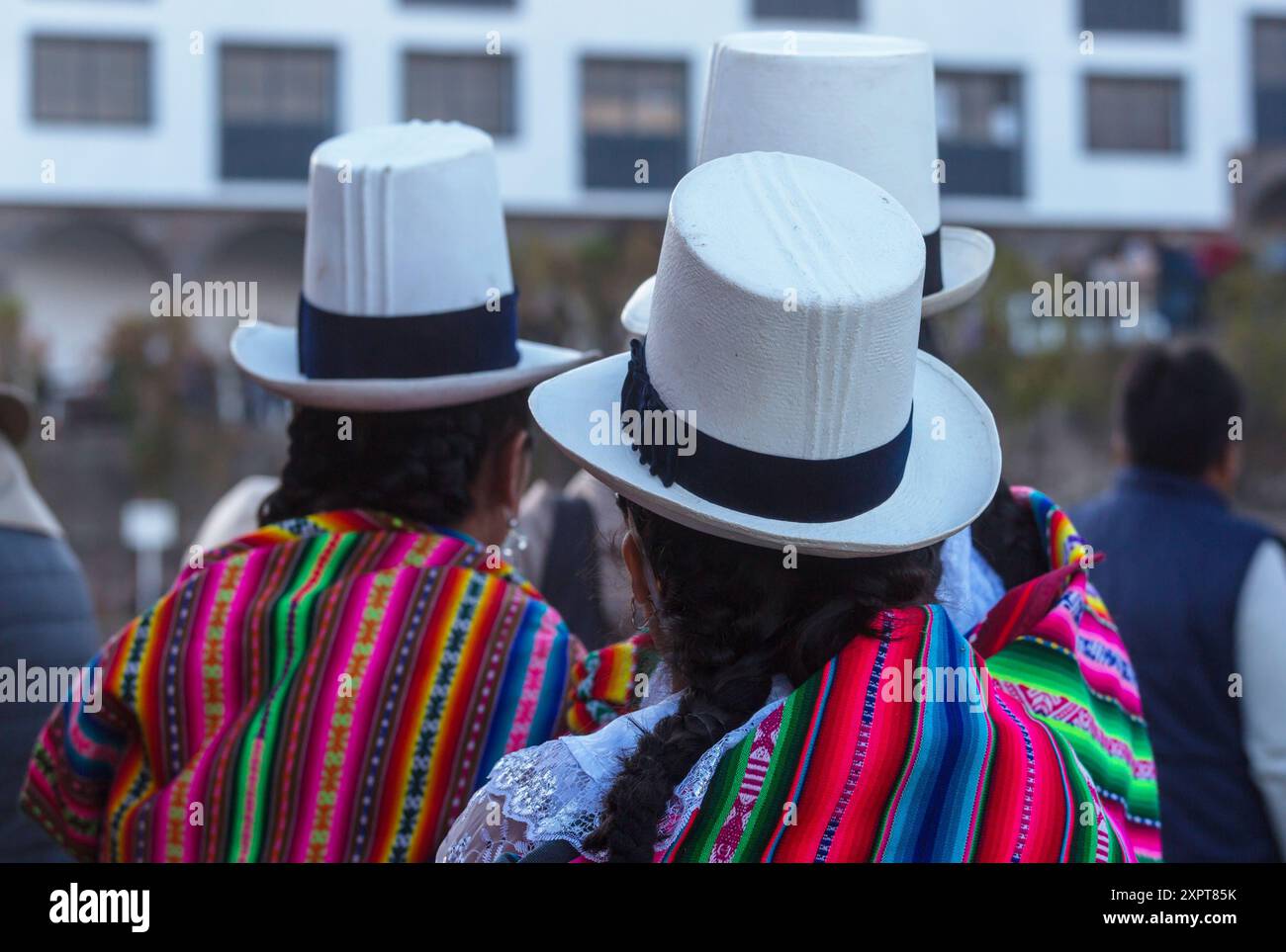 Local people in traditional clothing in Peru, South America Stock Photo ...