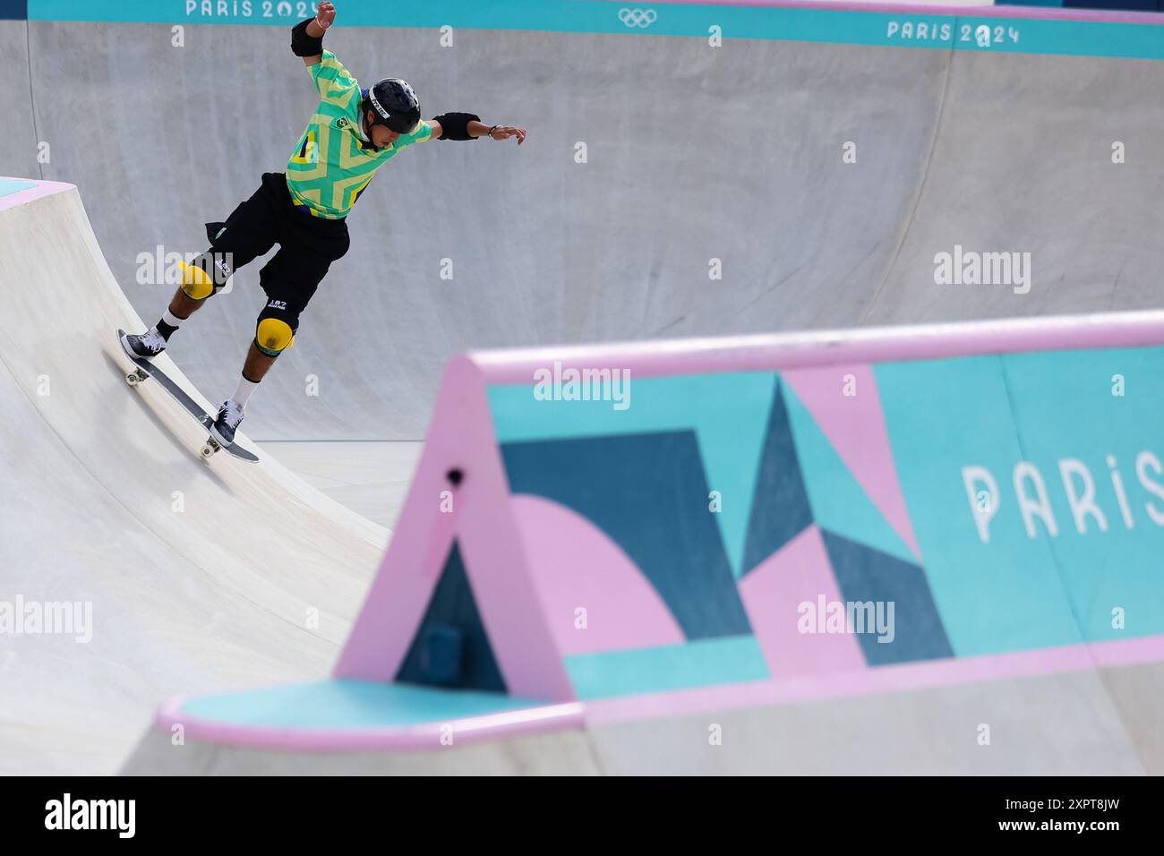 Paris, France, 7 August, 2024. Augusto Akio of Brazil in action during ...