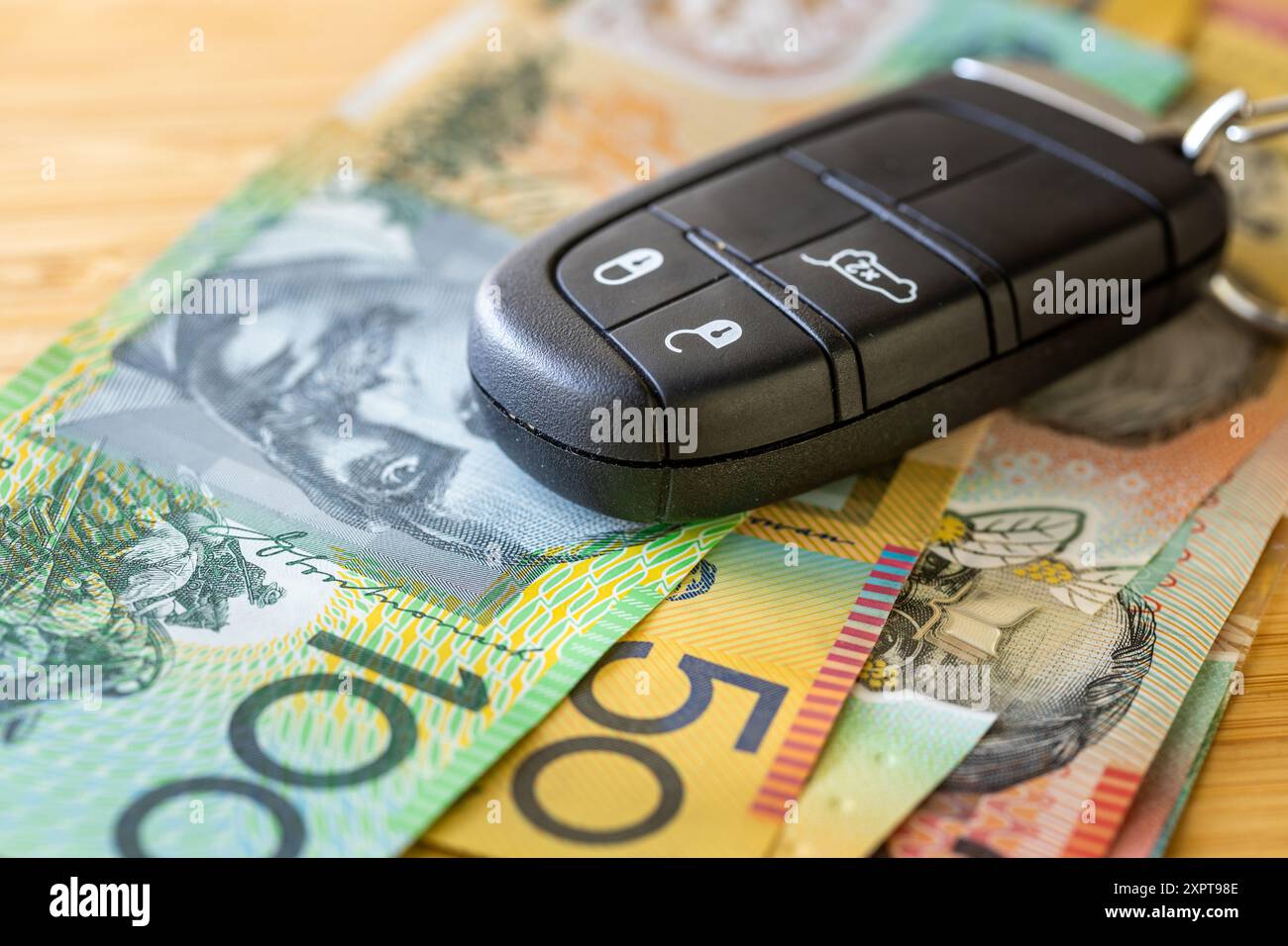 Car keys and Australian dollars, Transportation concept Stock Photo - Alamy