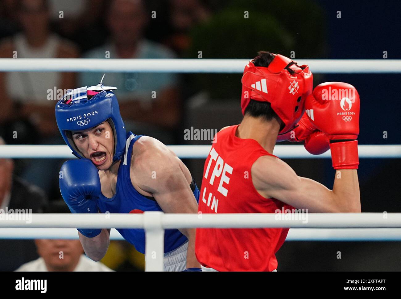 August 06 2024: Yu Ting Lin (Chinese Taipei) during her Women's 57kg ...