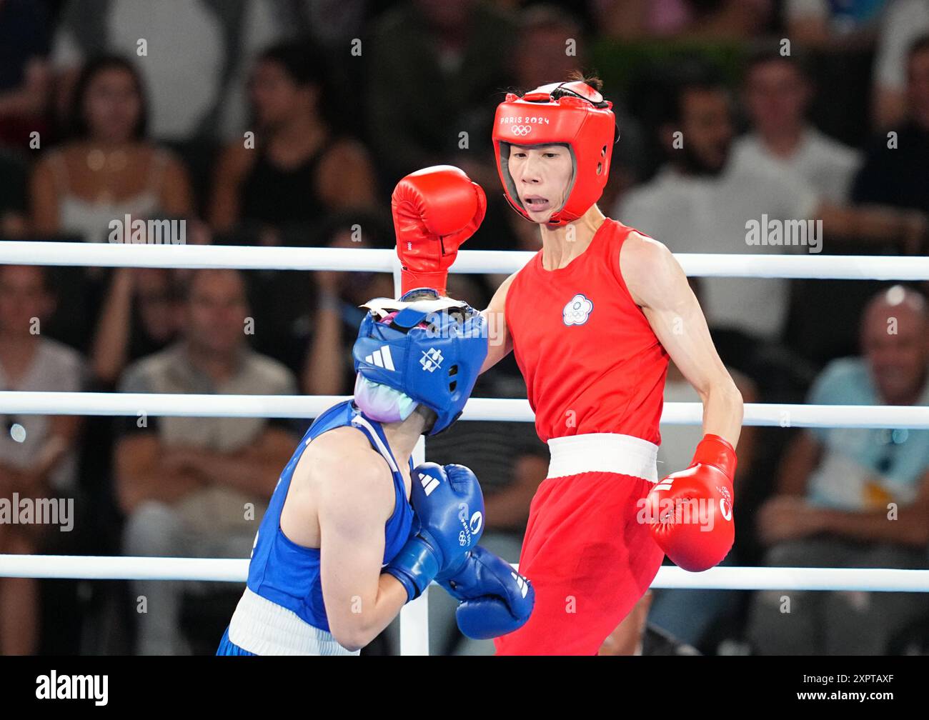 August 06 2024: Yu Ting Lin (Chinese Taipei) during her Women's 57kg ...
