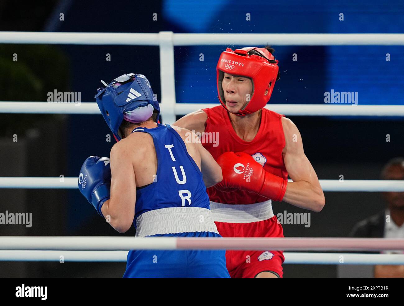 August 06 2024: Yu Ting Lin (Chinese Taipei) during her Women's 57kg ...