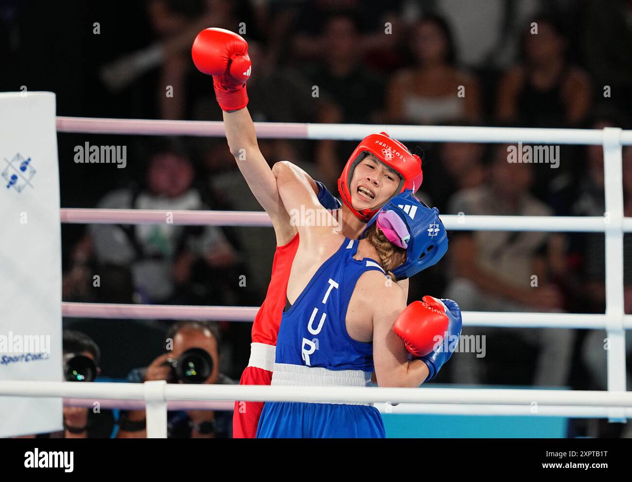 August 06 2024: Yu Ting Lin (Chinese Taipei) during her Women's 57kg ...