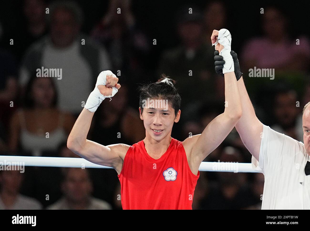 August 06 2024: Yu Ting Lin (Chinese Taipei) during her Women's 57kg ...