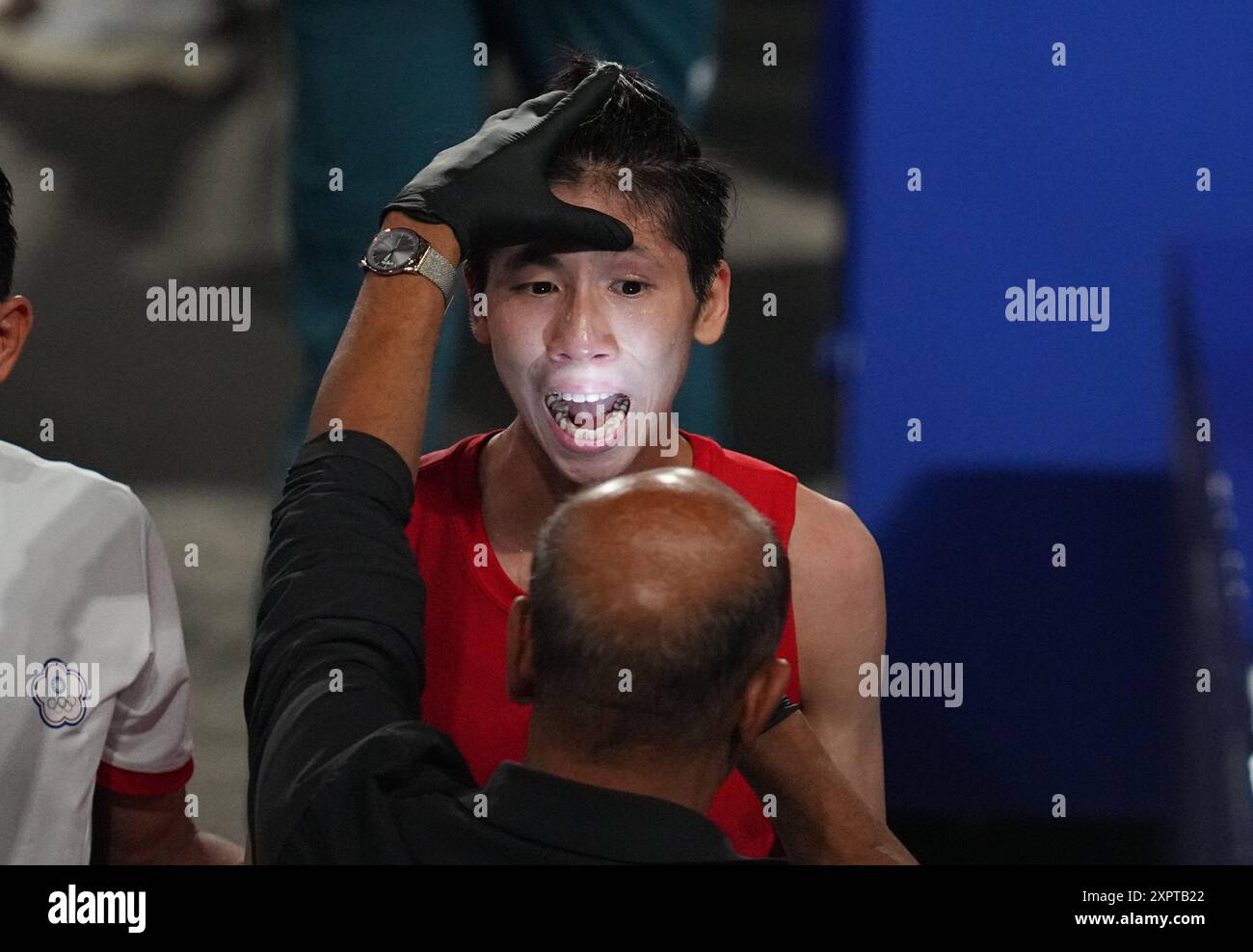 August 06 2024: Yu Ting Lin (Chinese Taipei) during her Women's 57kg ...