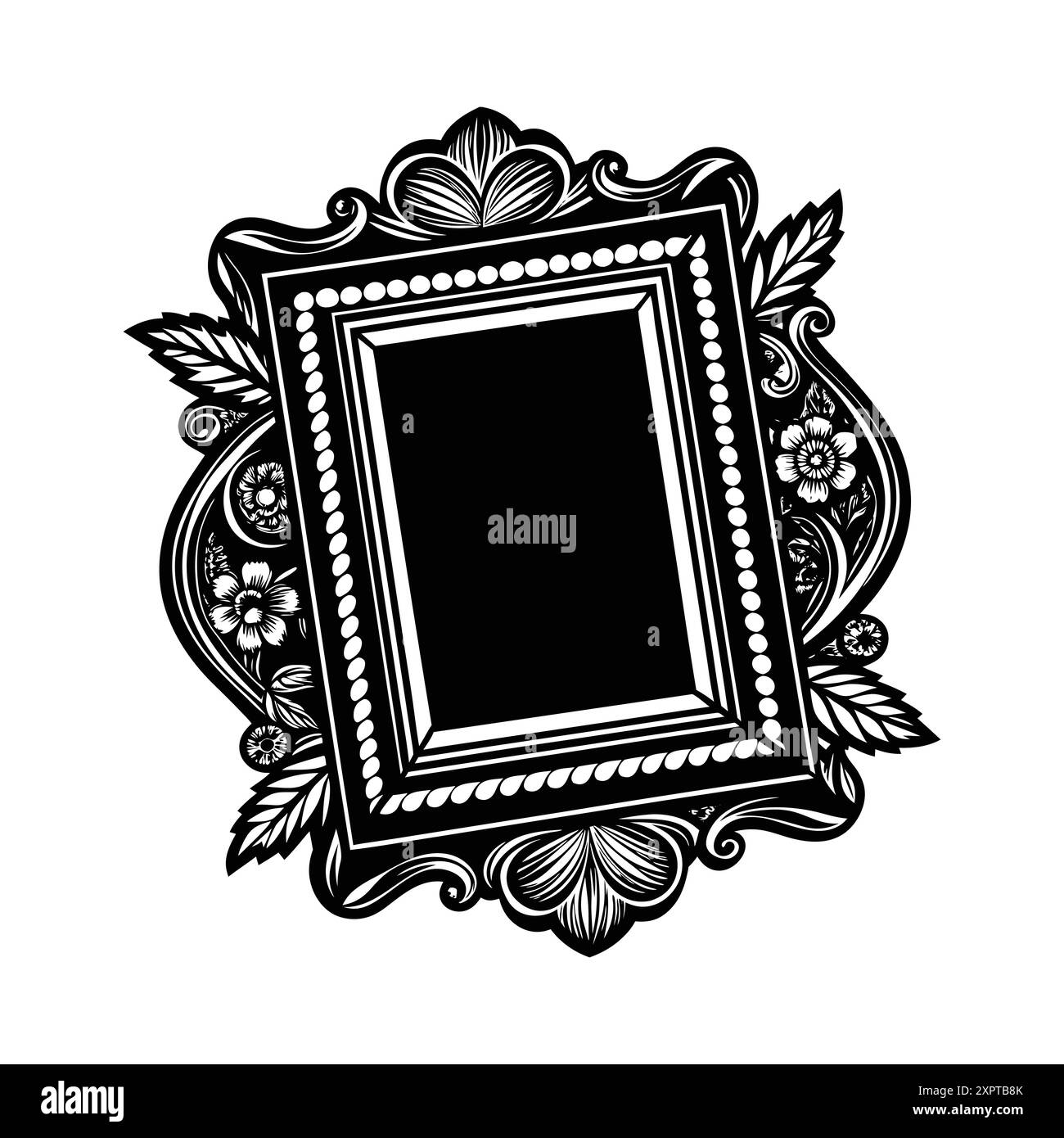 Frame silhouette vector illustration Stock Vector Image & Art - Alamy