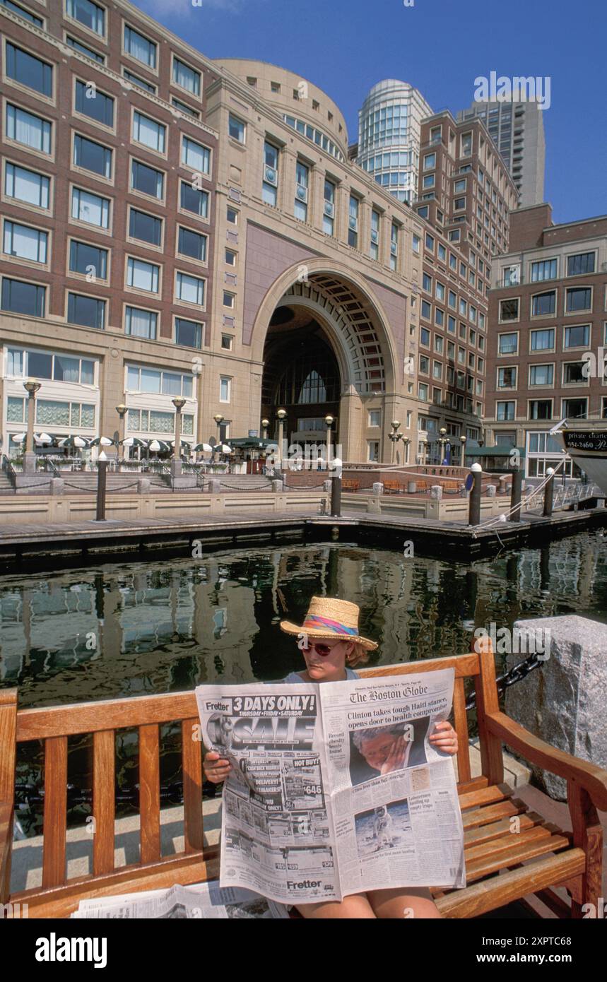 Boston vintage newspaper hi-res stock photography and images - Alamy