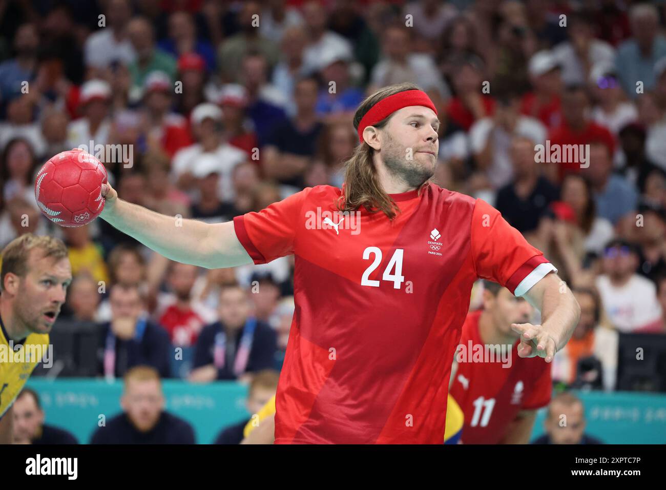 Paris, France. 07th Aug, 2024. Mikkel HANSEN (Denmark), Handball, Men's ...