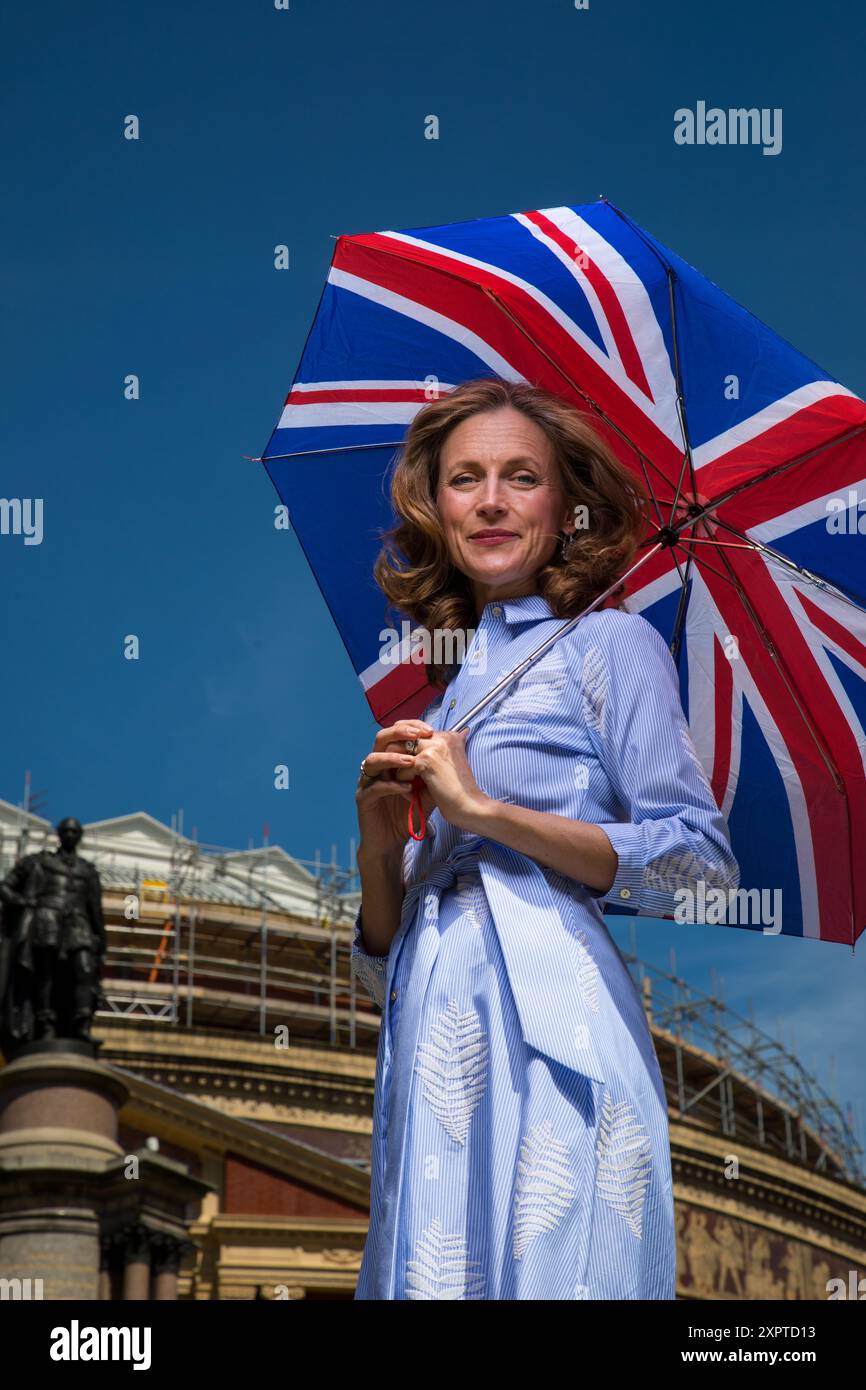 Katie Derham, photographed outside the Royal Albert Hall Stock Photo ...