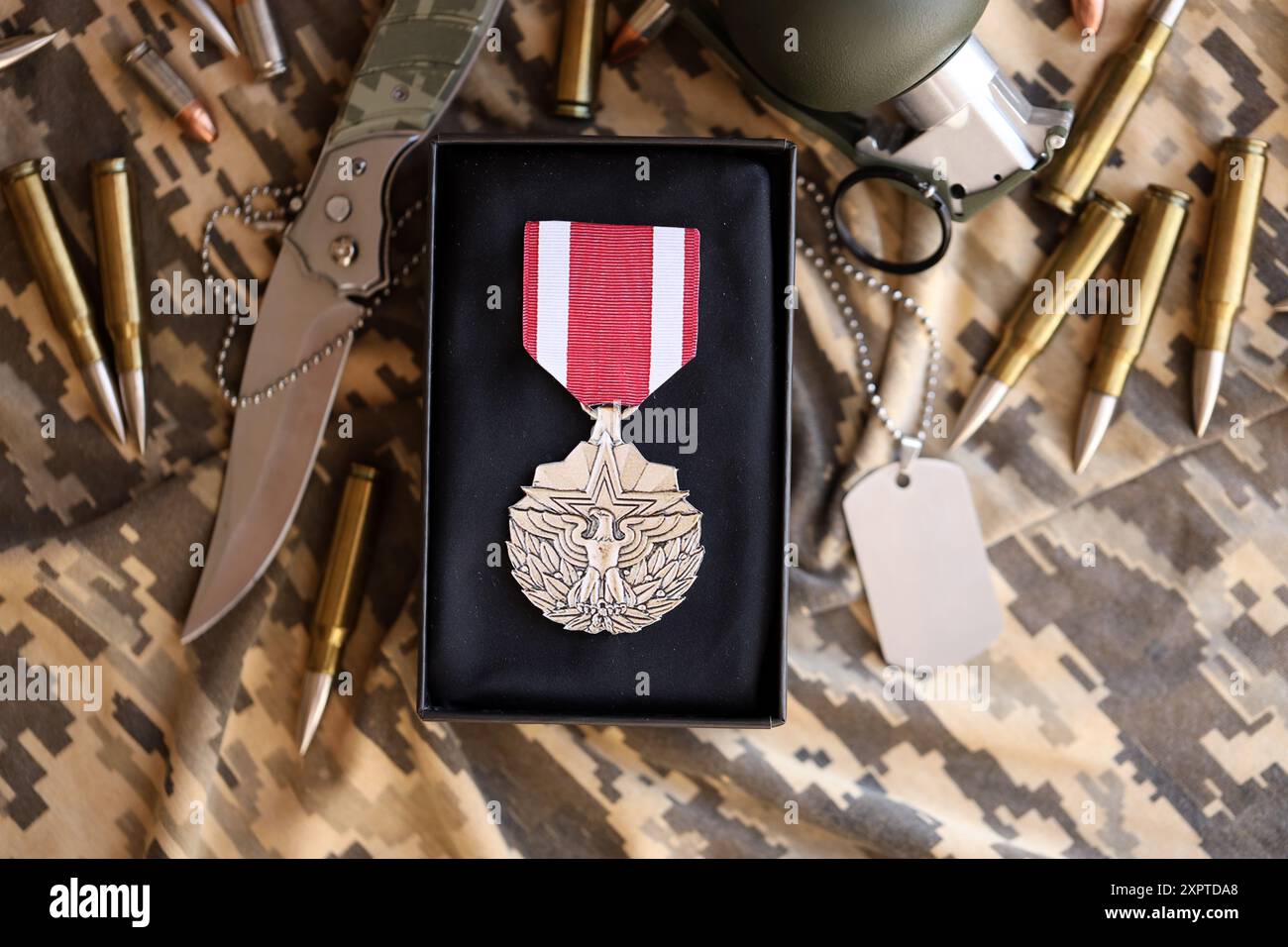 Us meritorious service medal hi-res stock photography and images - Alamy