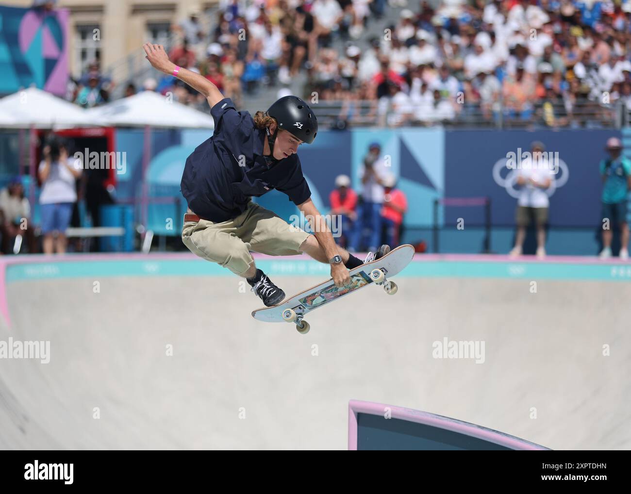 Paris, France. 07th Aug, 2024. Gavin Bottger of the US performs during ...