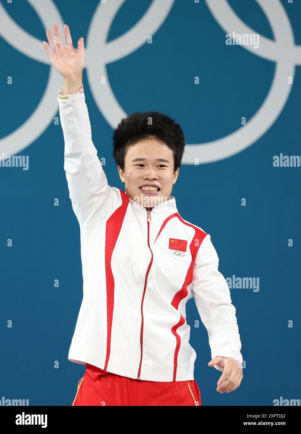 Paris, France. 7th Aug, 2024. Gold medalist Hou Zhihui of China ...