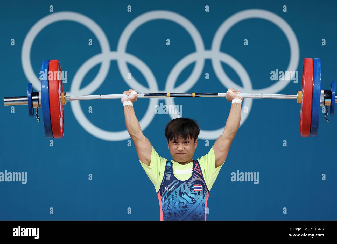 Paris, France. 7th Aug, 2024. Surodchana Khambao of Thailand competes ...