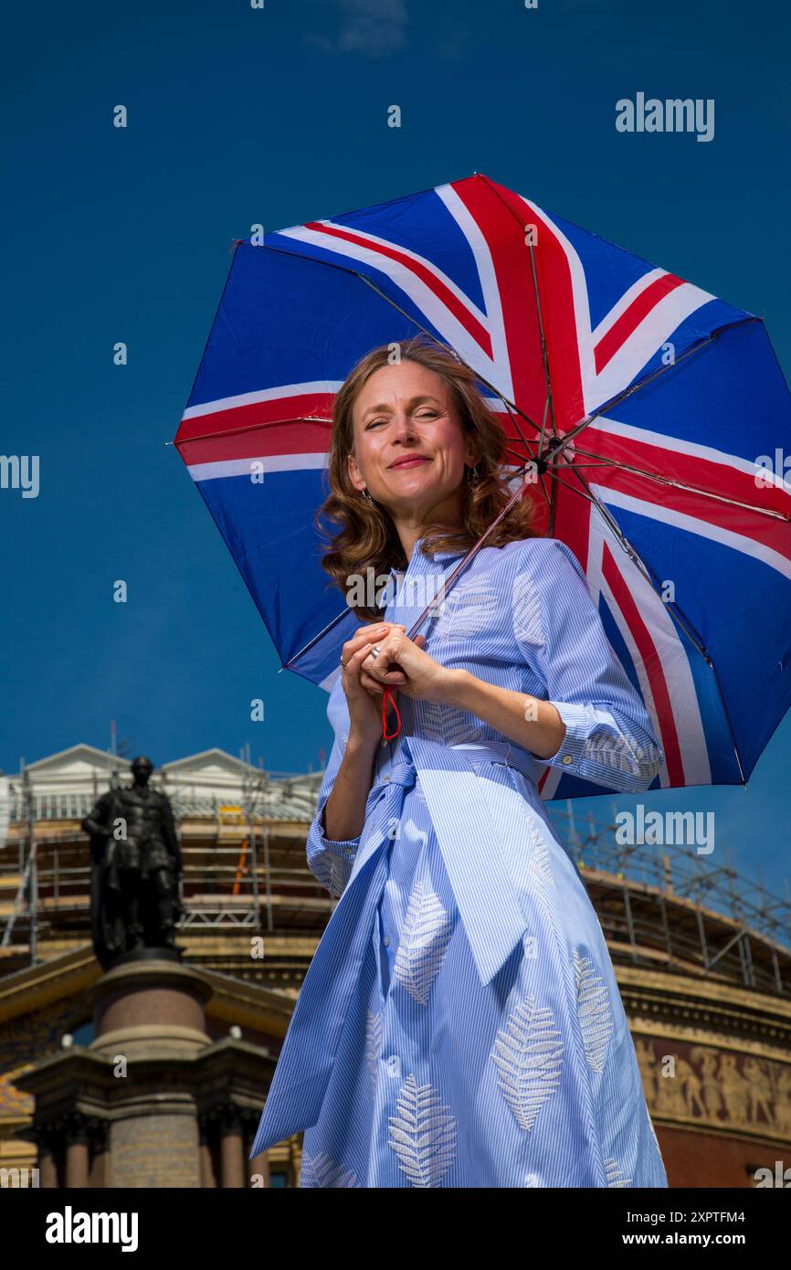 Katie Derham, photographed outside the Royal Albert Hall Stock Photo ...